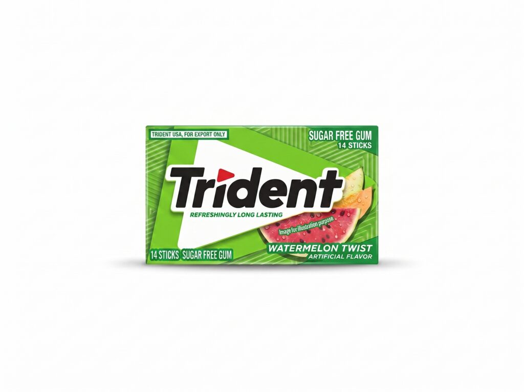 Trident Sugar Free Gum – Watermelon Twist (14 Sticks) - marvel-egypt.com
